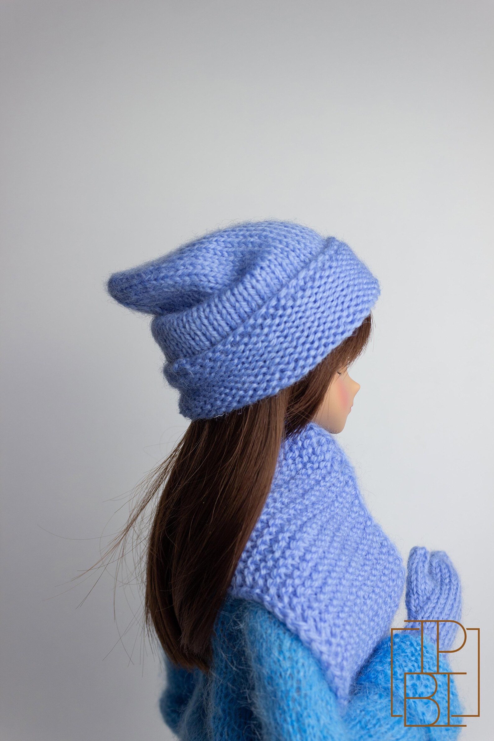 Smart Doll Beanie, Snood & Mittens - Knitting Pattern for Sd / Dd / BJD ...