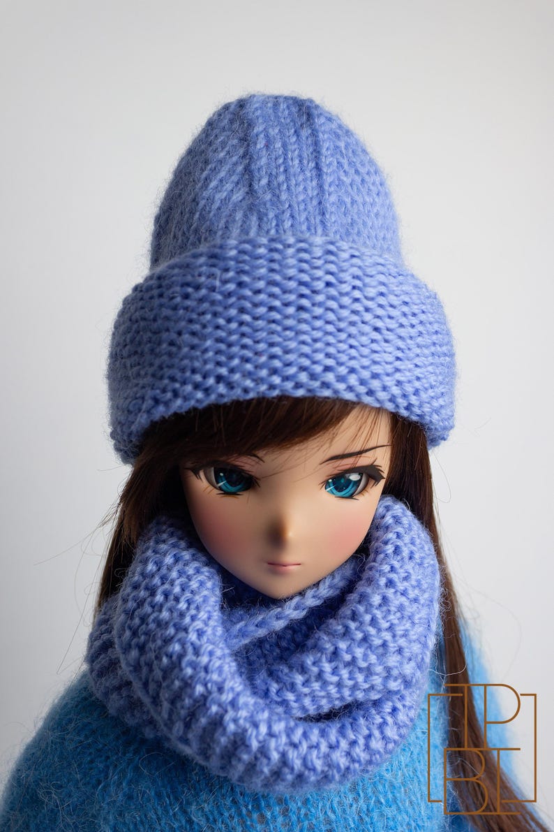 Smart Doll Beanie, Snood & Mittens - Knitting Pattern for Sd / Dd / BJD ...