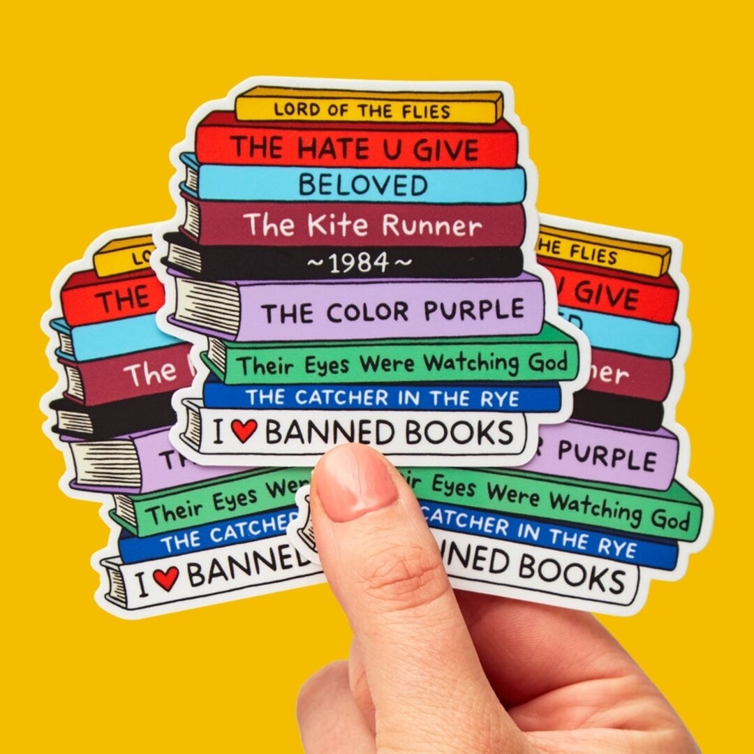 Banned Books Die Cut Sticker - Etsy