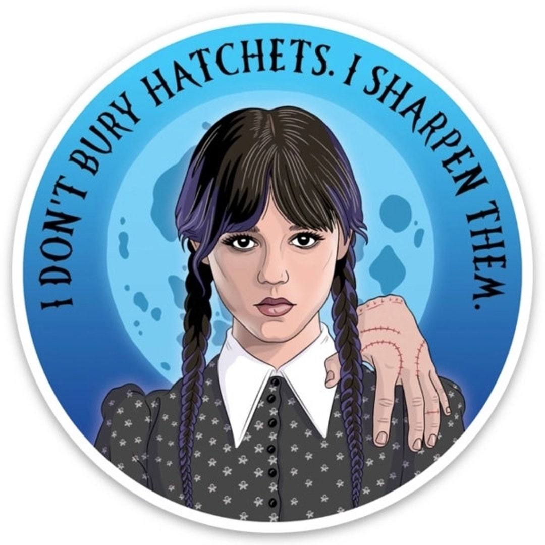 Wednesday Addams Die Cut Sticker - Etsy