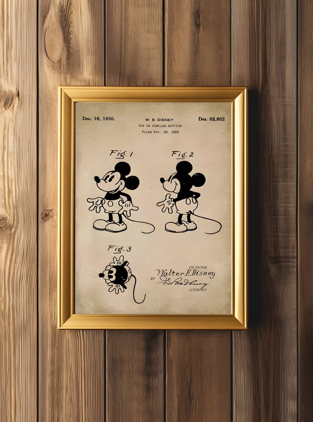 Walt Disney Patent Sketch Art Mickey Mouse Concept Steamboat Willy ...