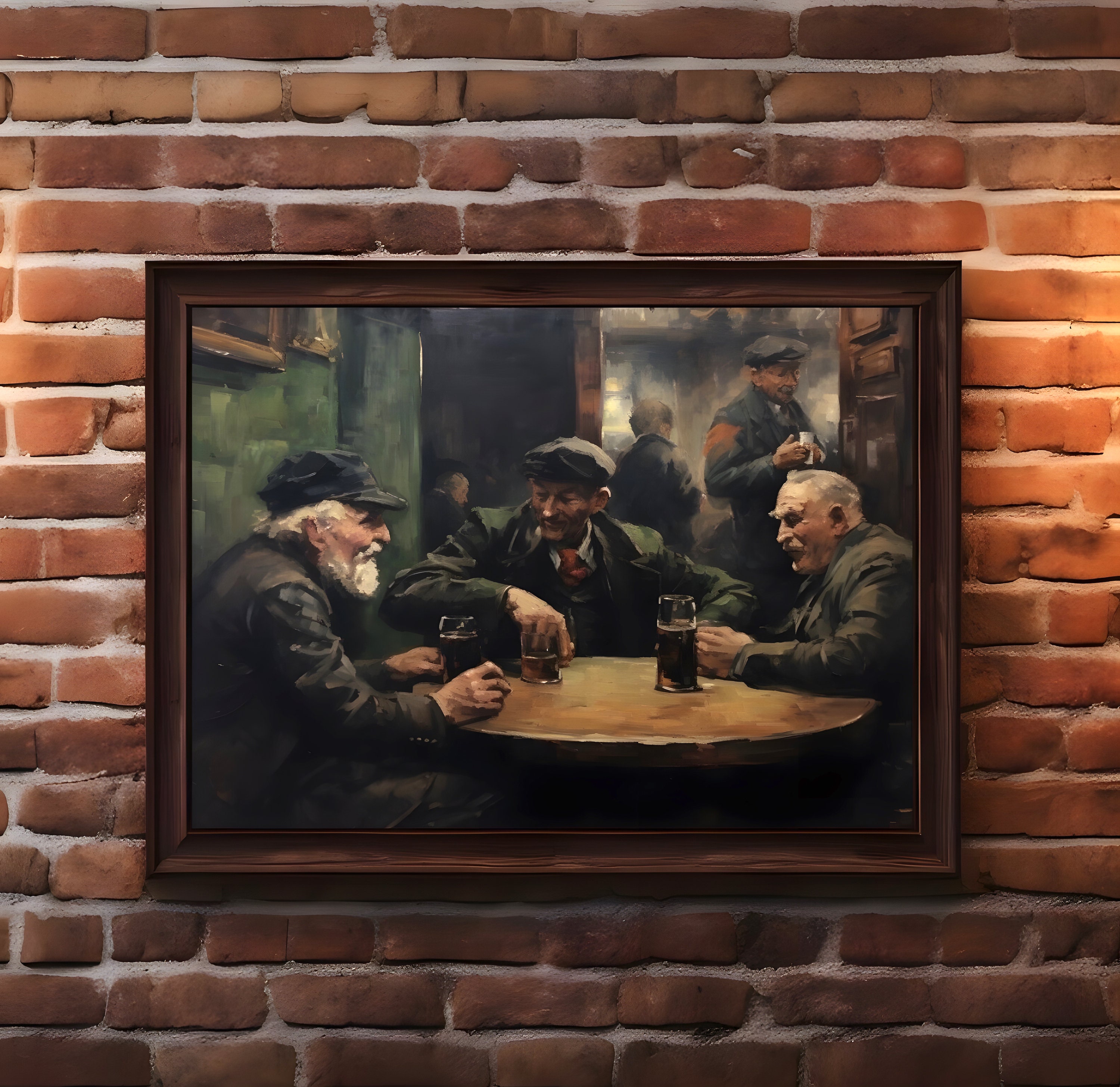 Irish Pub Rustic Wall Art Painting Farmhouse Decor Pub Decor Bar Art ...