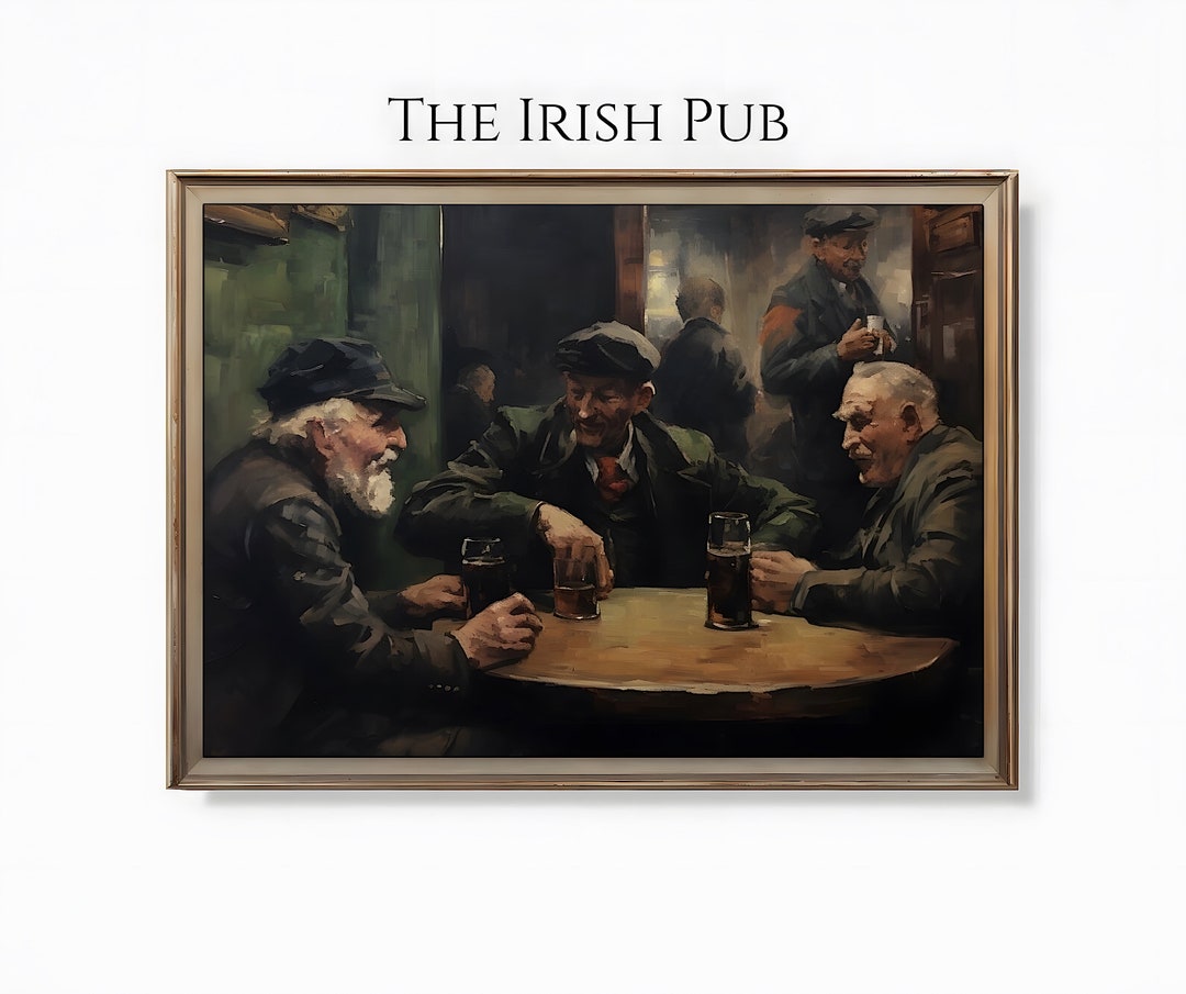 Irish Pub Rustic Wall Art Painting Farmhouse Decor Pub Decor Bar Art ...