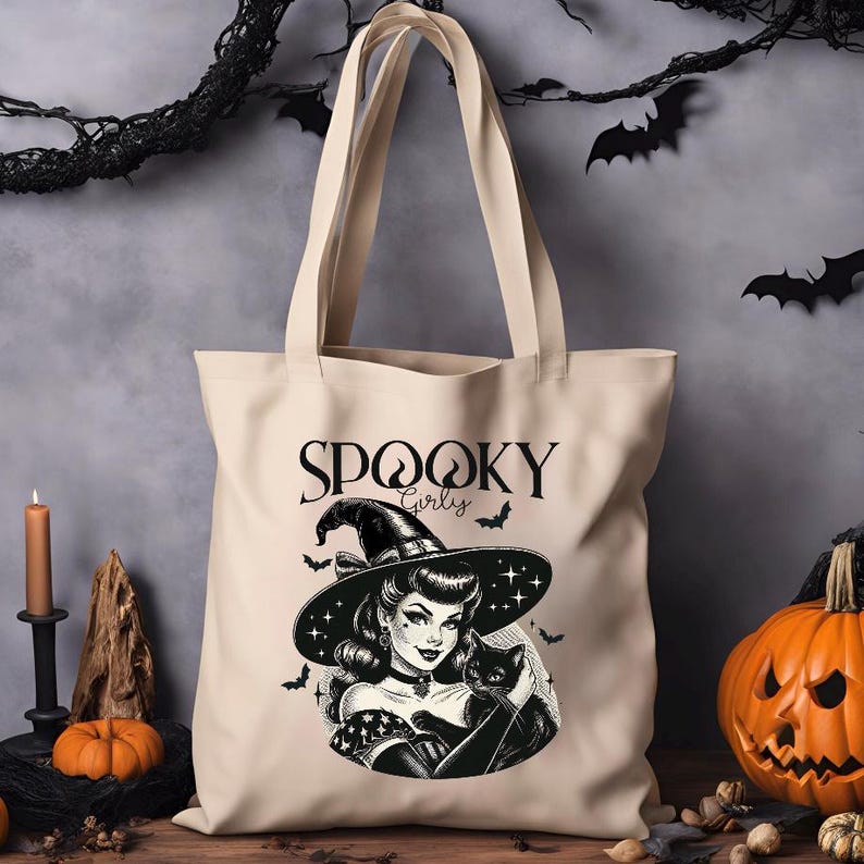 Vintage Witch PNG Halloween Pin up Witch PNG Bundle Retro Sexy Witch ...