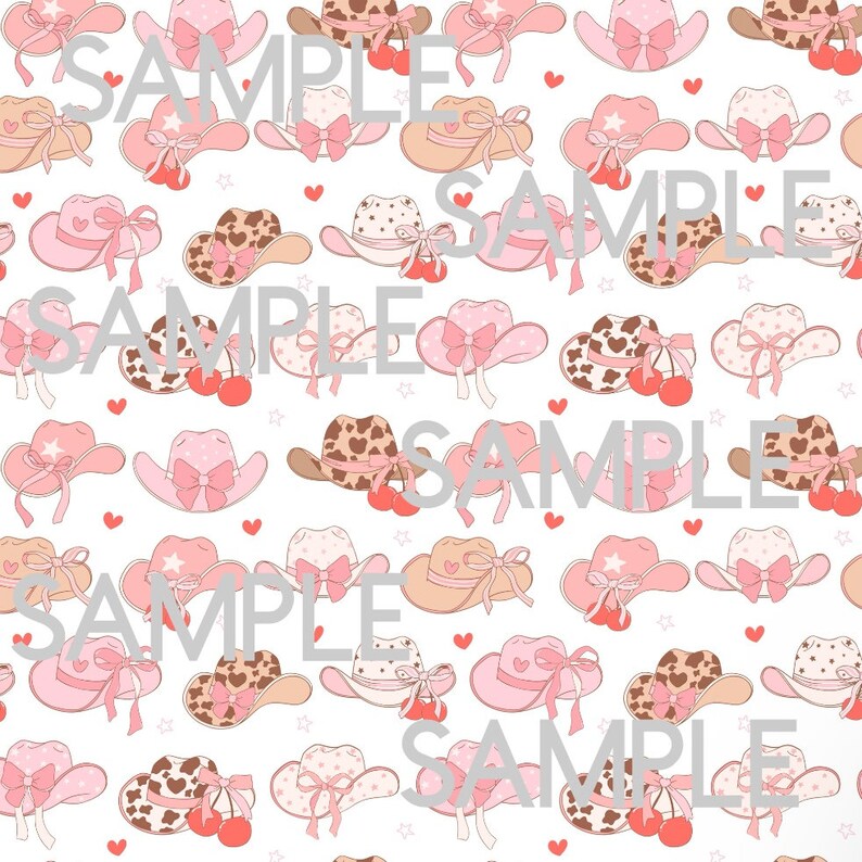 Bundle Western Coquette Seamless Digital Paper Western Pink Cowgirl ...