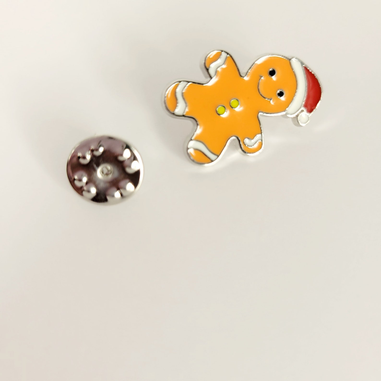 Christmas Gingerbread Man Enamel Pin, Holiday Gift, Christmas Gift ...