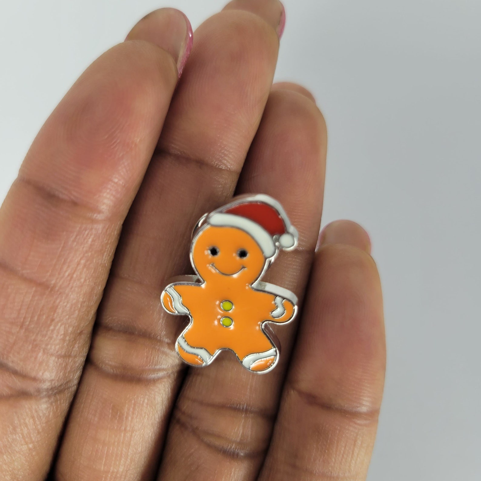 Christmas Gingerbread Man Enamel Pin, Holiday Gift, Christmas Gift ...