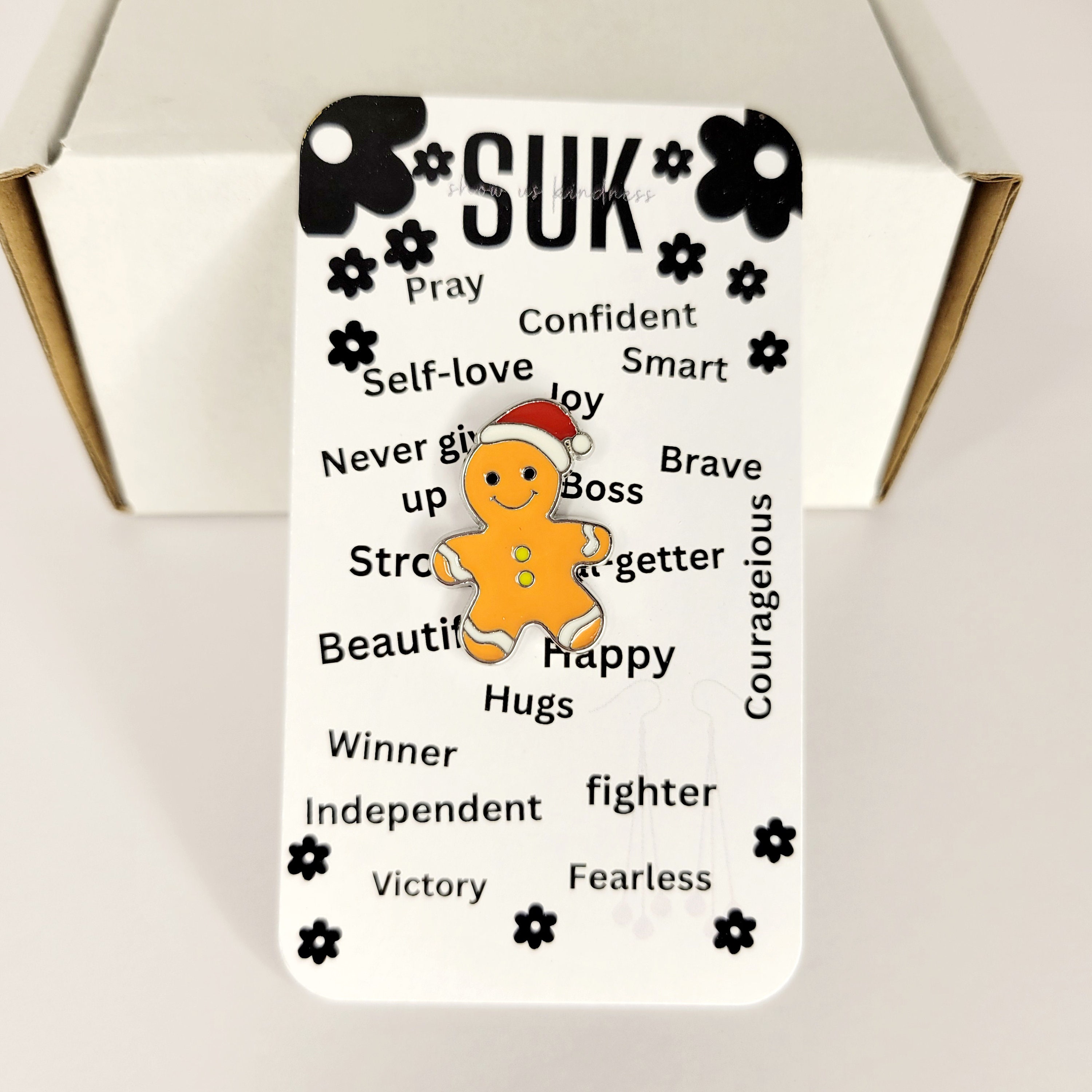 Christmas Gingerbread Man Enamel Pin, Holiday Gift, Christmas Gift ...