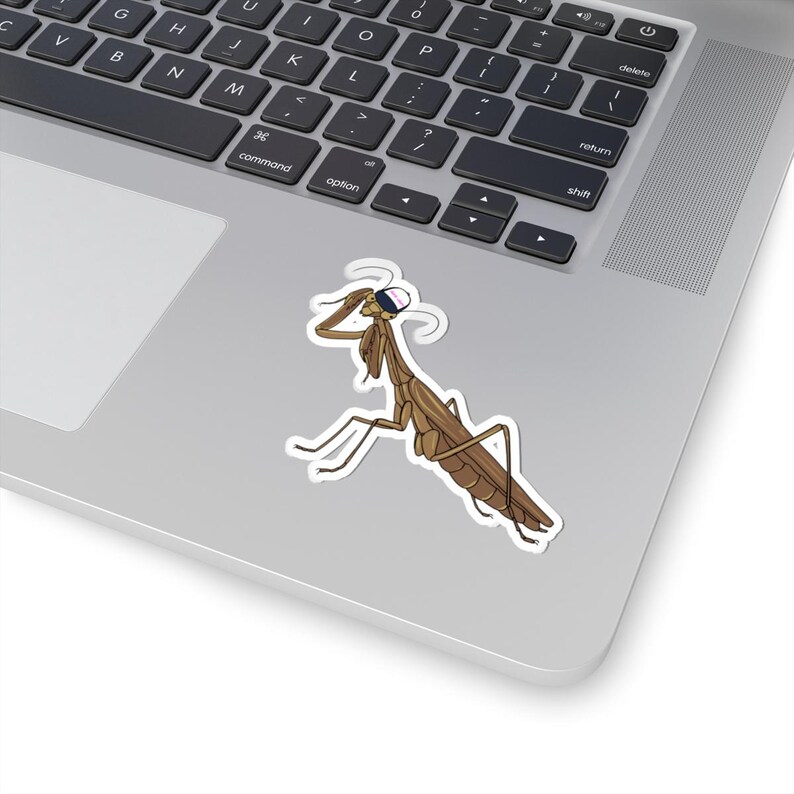 Funny Praying Mantis Stickers, Cute Insect Decor, Laptop Accessories ...