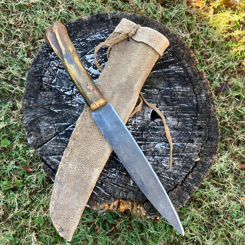 Frontier Dirk and Sheath Knife for Hunting, Camping, Reenacting Gift ...