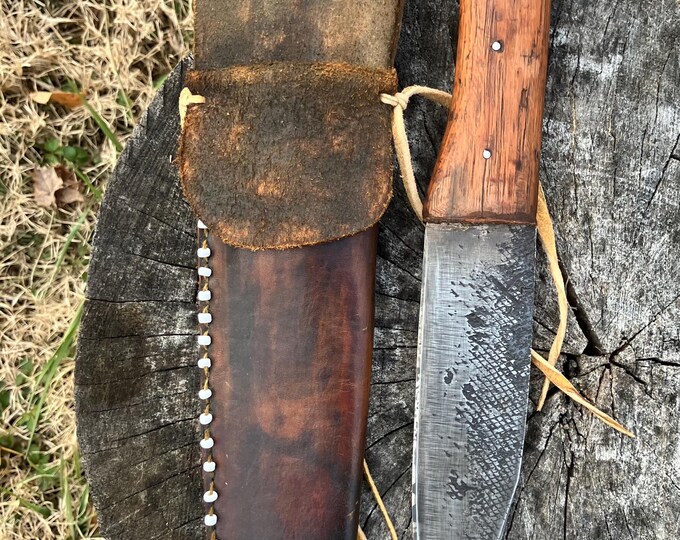 Mountain Man Belt Knife and Sheath | Outdoor Enthusiast | Hunter ...