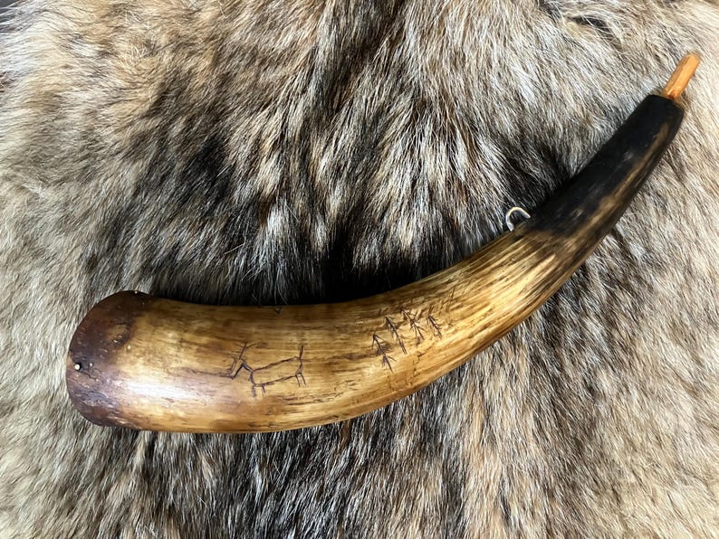 Backwoods Small Game Powder Horn | Hunting | Outdoor Enthusiast - Etsy