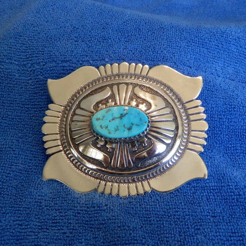 Turquoise Belt Buckle - Etsy