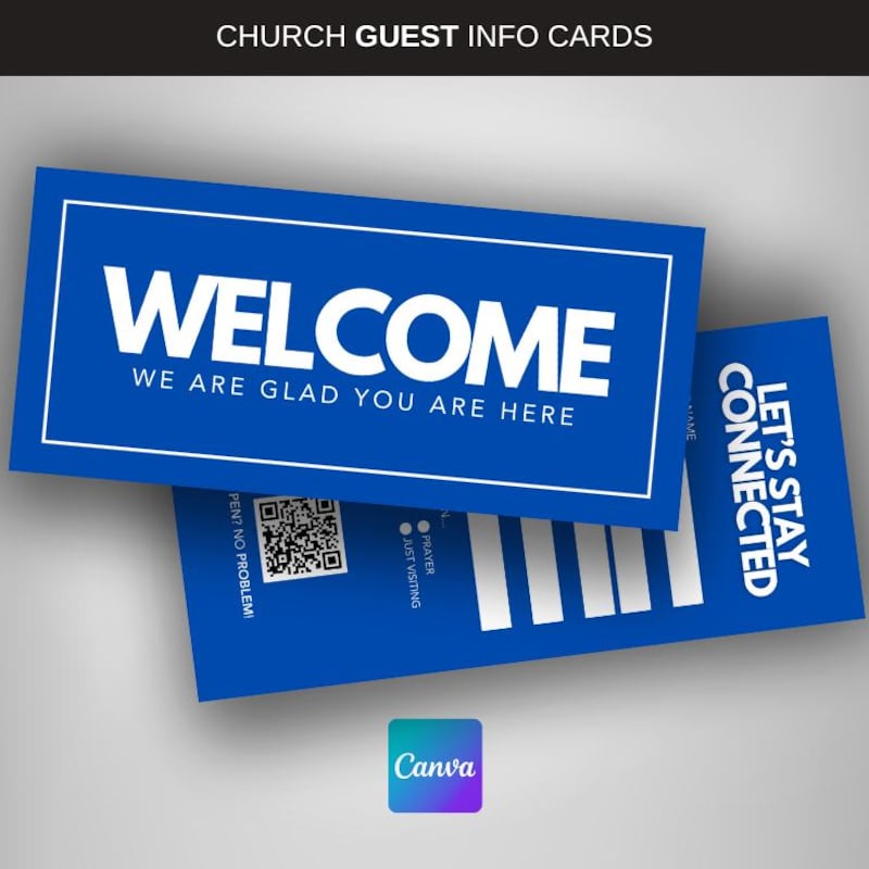 Church Visitor Card - Etsy