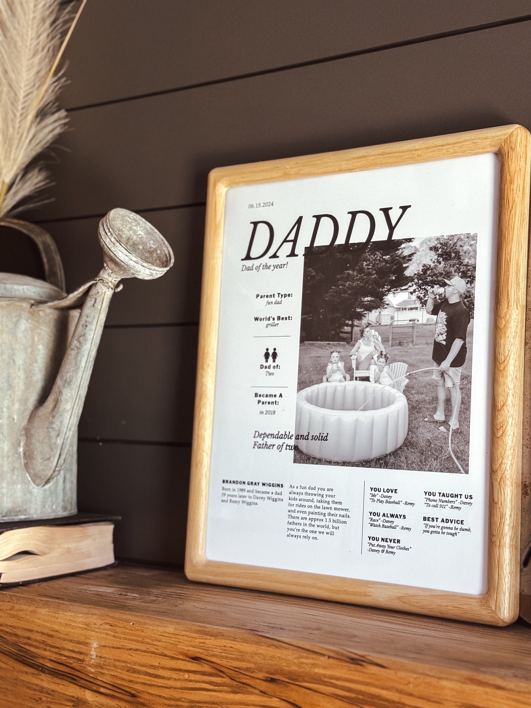 11x14 Editable Dad Print, Dad Print, Fathers Day Gift, Fathers Day ...