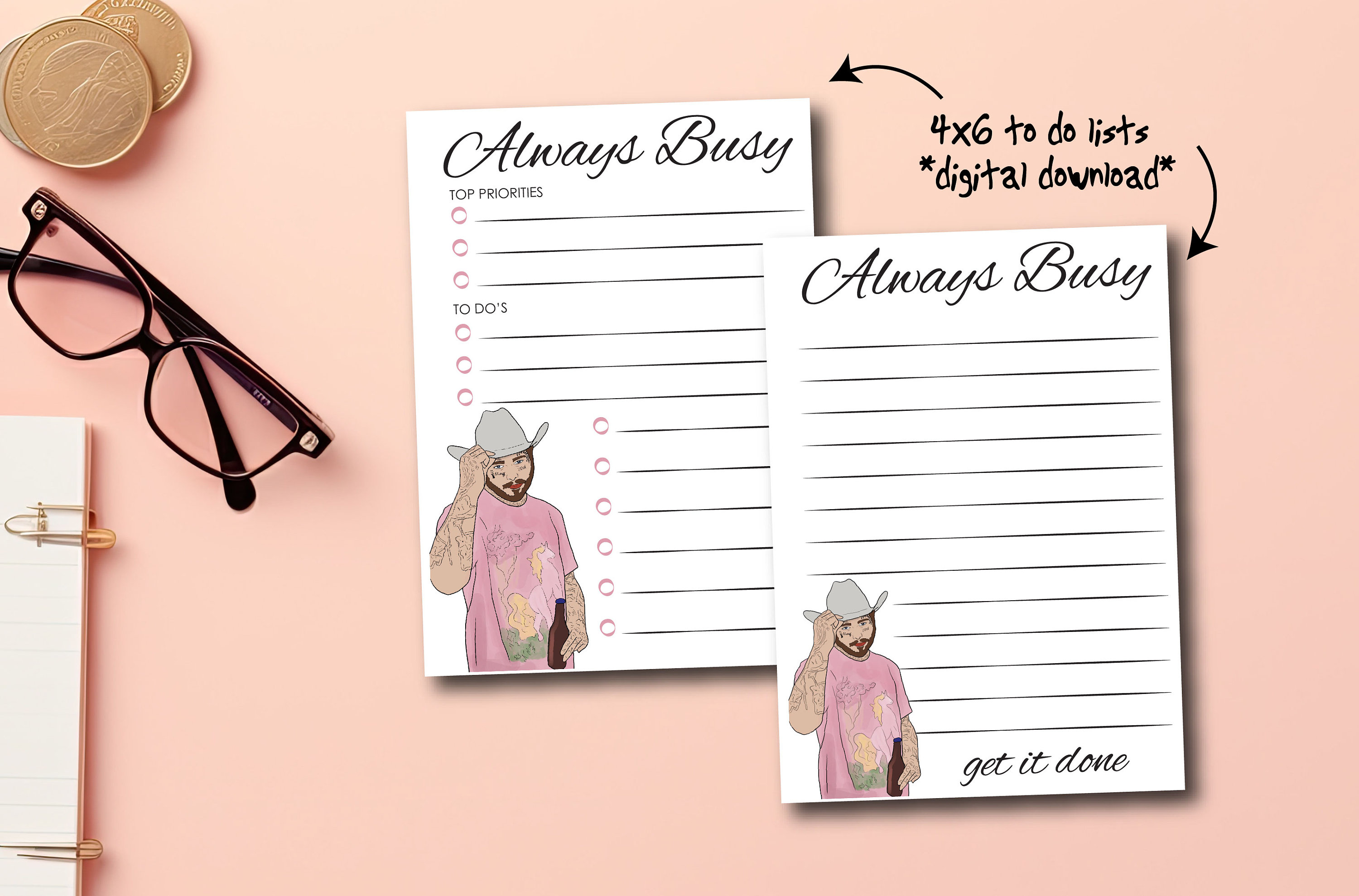 Post Malone Notes, Post Malone to Do List, to Do List, Post Malone ...