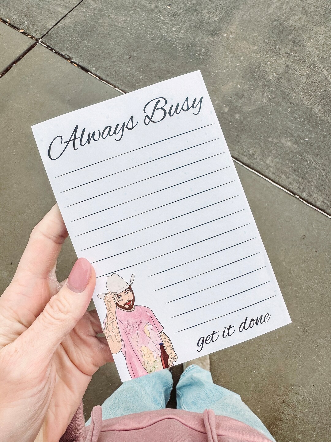 Post Malone NOTEPAD, Post Malone to Do List, to Do List, Post Malone ...
