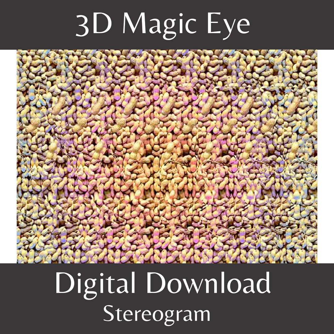 3D Magic Eye Stereogram, Stereogram Digital File, Illusion Art, 3D ...