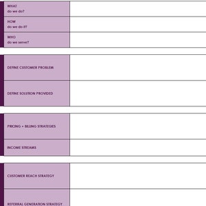 One Page Business Plan Template, Strategic Plan, Business Planning ...