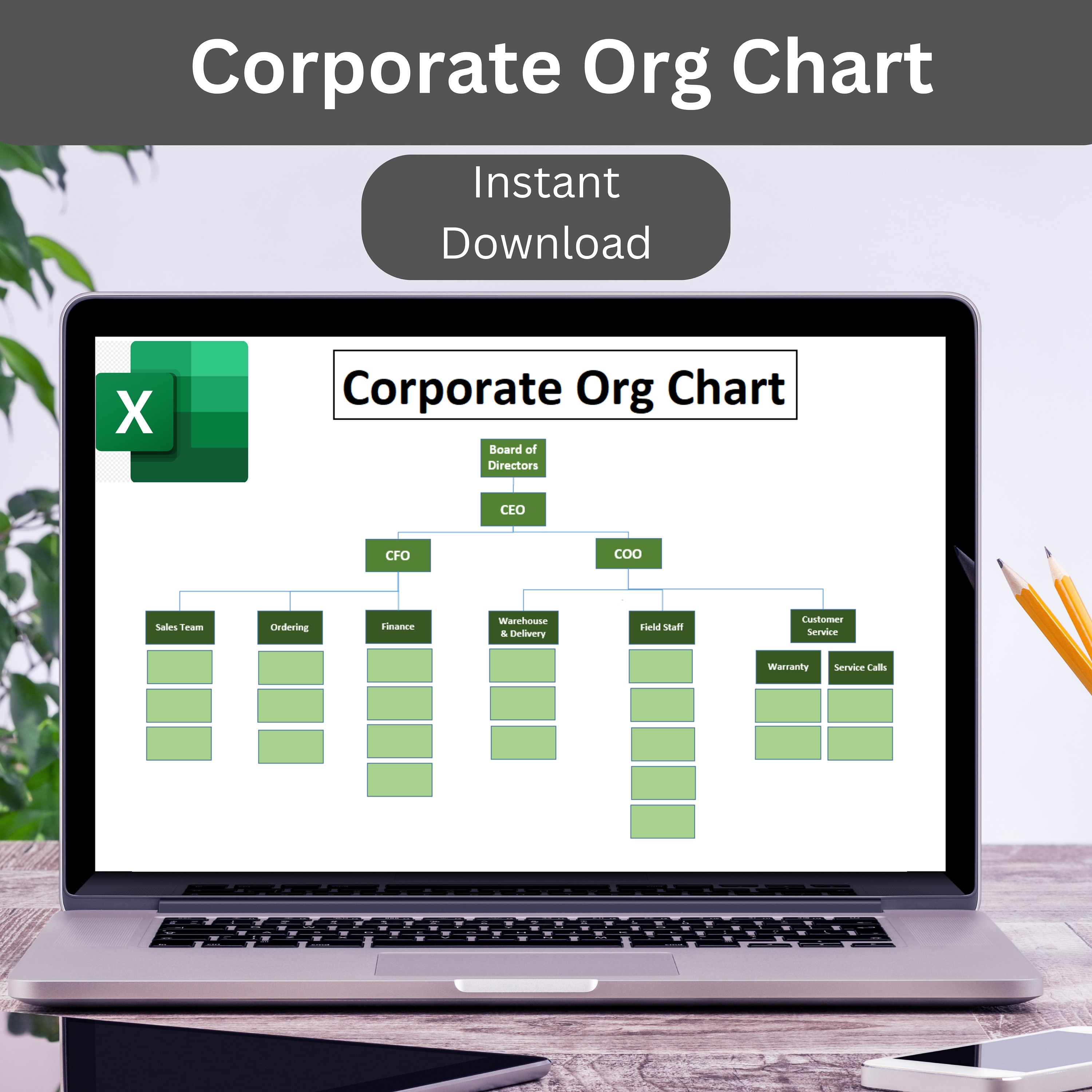 Company Org Chart, Organizational Chart, Business Plan, Business ...