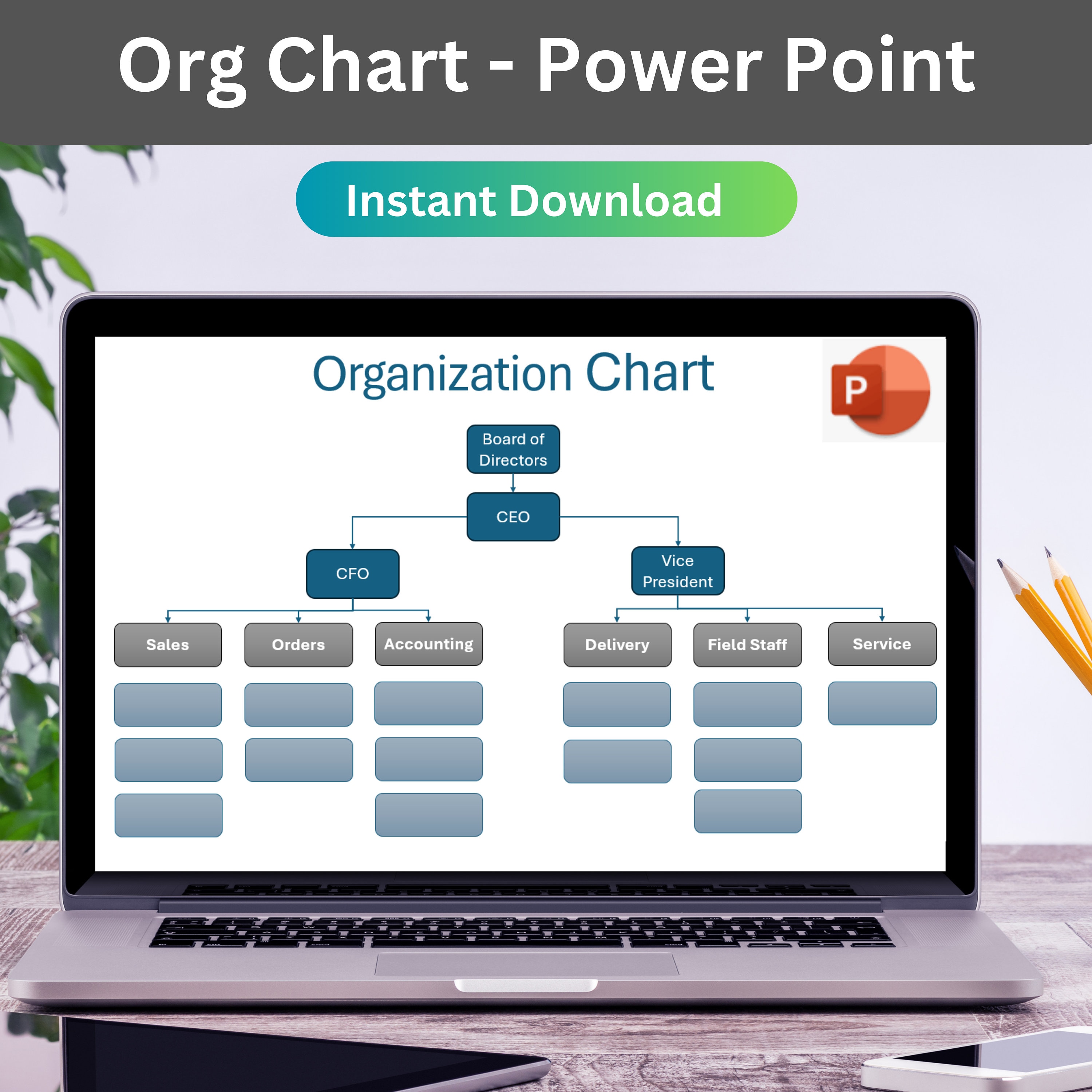 Org Chart Power Point, Organizational Chart, Business Plan Powerpoint ...