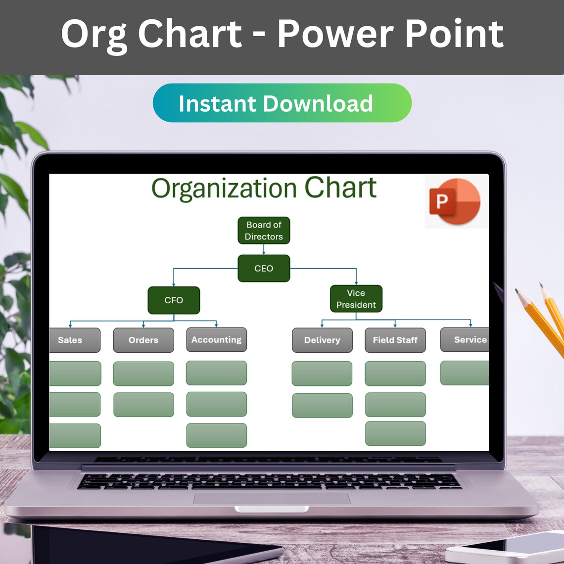 Org Chart Power Point, Organizational Chart, Business Plan Powerpoint ...