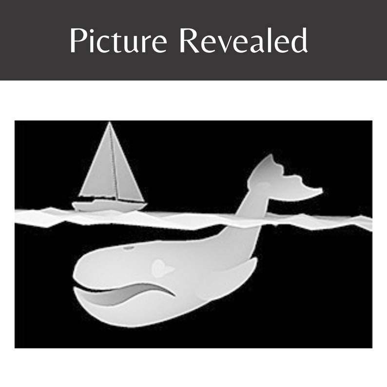 3D Magic Eye Stereogram, Whale and Sailboat Stereogram Digital File ...