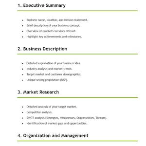Business Plan Template, Business Plan Summary, Business Proposal ...