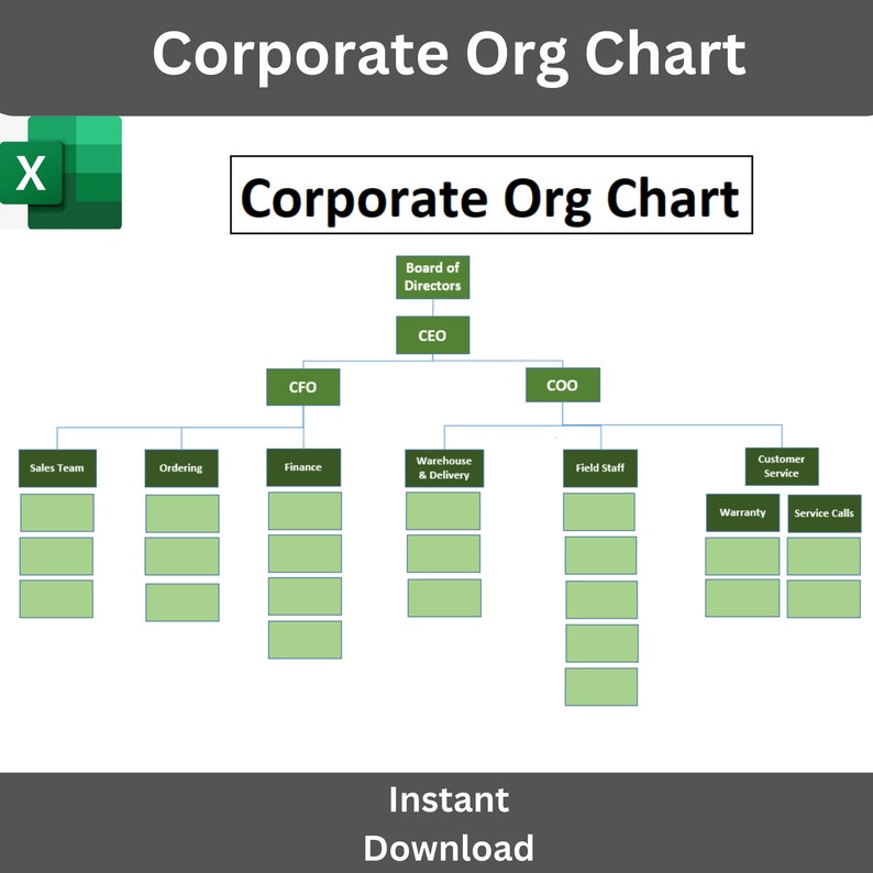 Company Org Chart, Organizational Chart, Business Plan, Business ...
