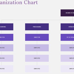 Employee Structure Template, Company Org Chart, Organizational Chart ...
