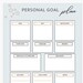 Personal Goal Plan, Personal Goals 2024, Goal Planner Template, Goal ...
