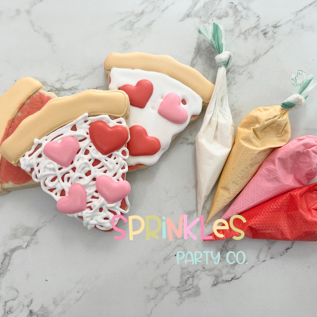 DIY Valentine Pizza Cookie Kit - Etsy UK