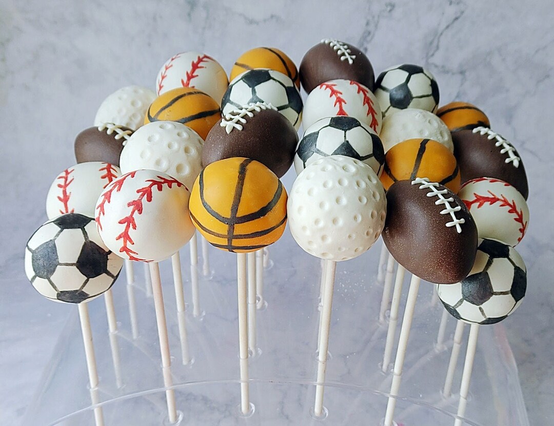 Sports Cakepops, Basketball, Golf, Basketball, Football, Soccer - Etsy