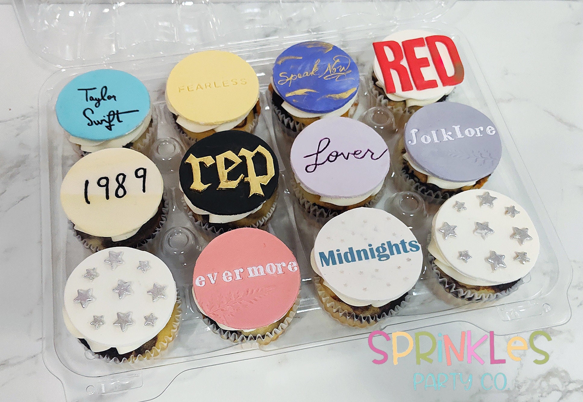 Taylor Swift, Eras Inspired Cupcake Toppers - Etsy