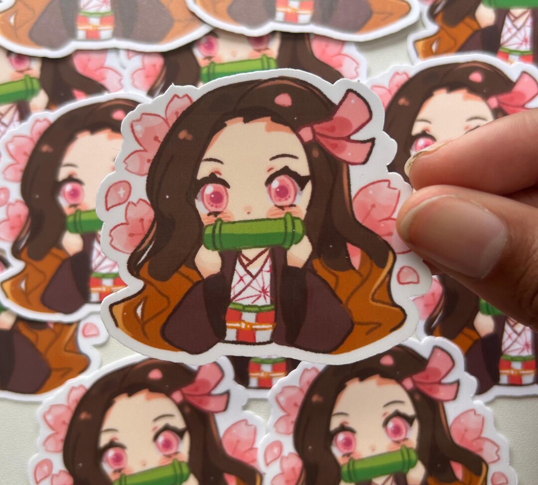 Demonslayer Nezuko Sticker|| Cute Sticker|| Waterproof - Etsy