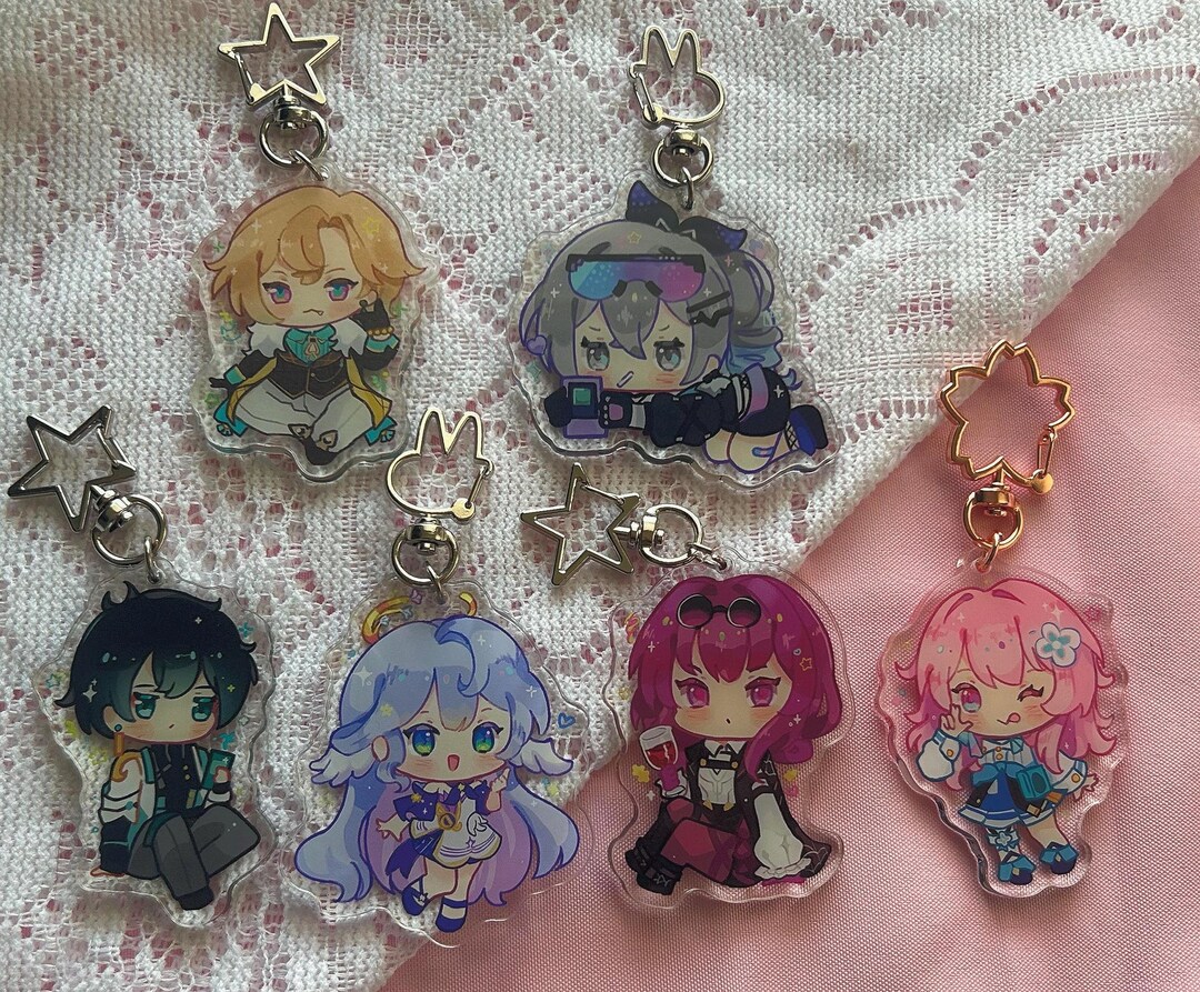 Honkai Star Rail Keychains|| Robin,march 7, Dan Heng, Silverwolf ...