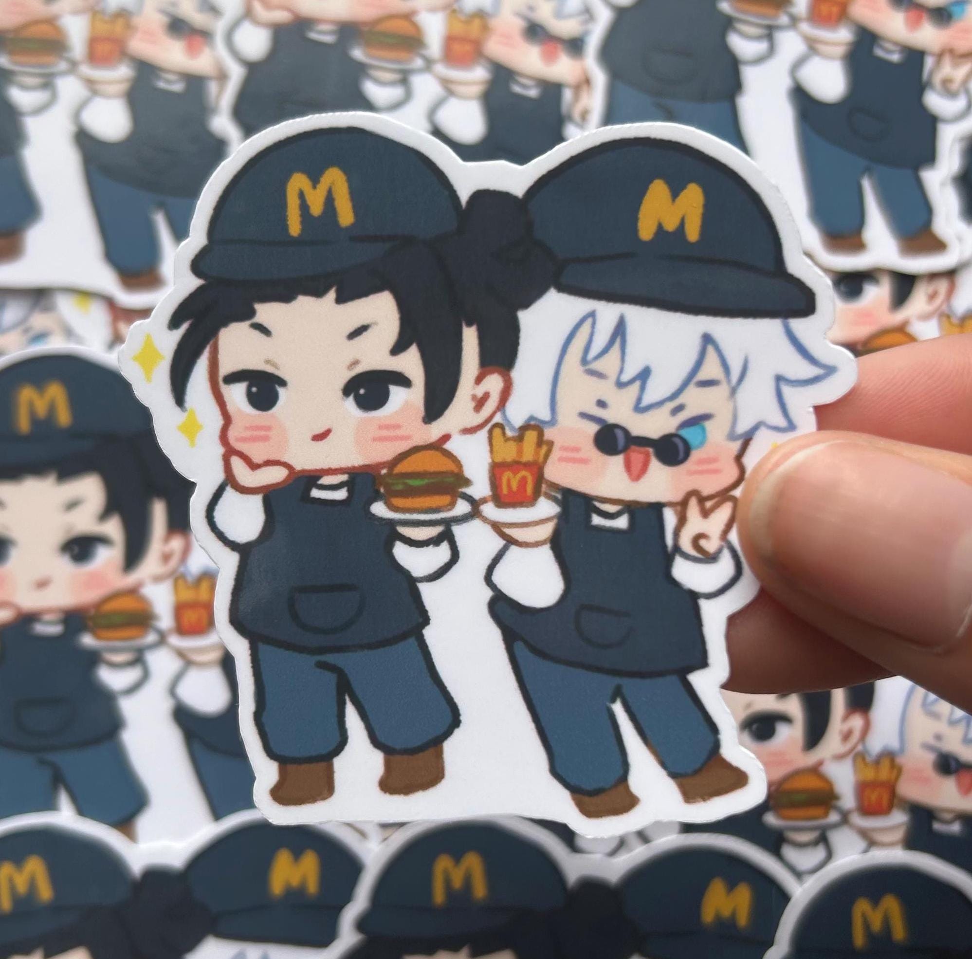 Satosugu Mcdonald Boys Sticker Cute Sticker Waterproof - Etsy