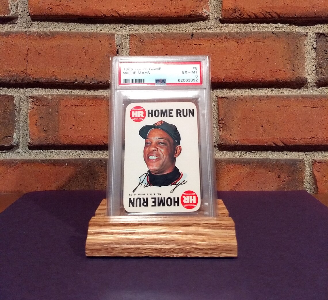 Handcrafted Trading Card Display Stand With Natural Finish - Etsy