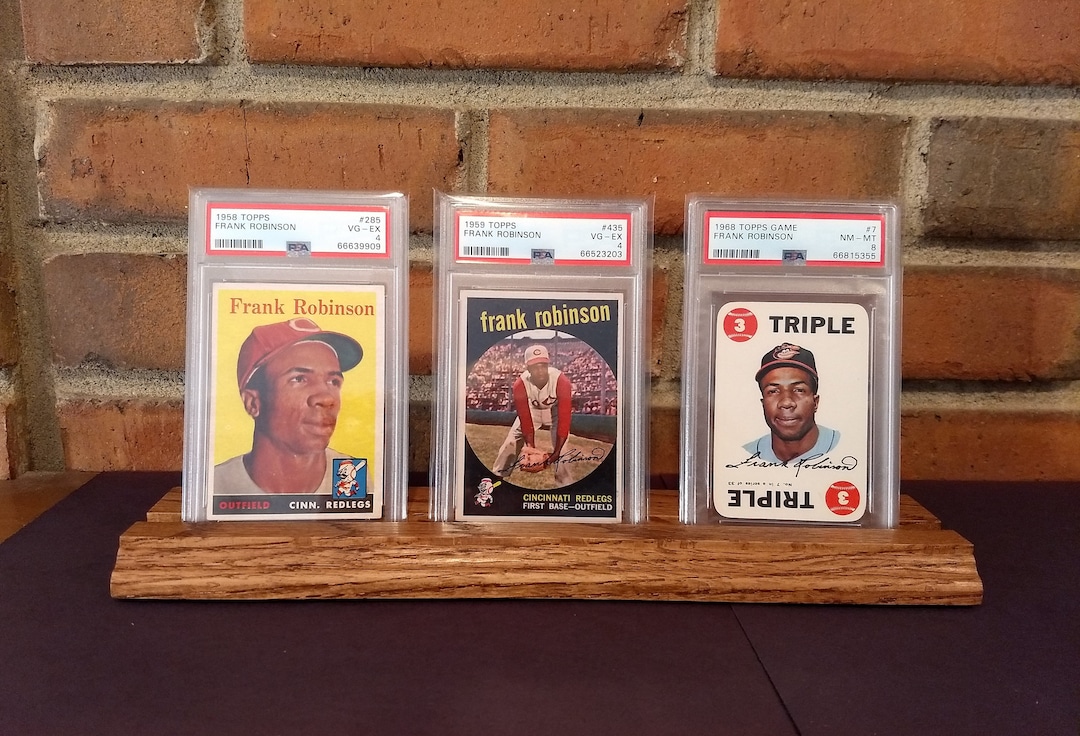 Handcrafted Triple Trading Card Display Stand - Etsy