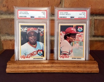 Handcrafted Trading Card Display Stand With Natural Finish - Etsy