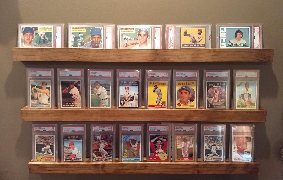 Floating Shelves for Displaying Trading Cards - Set of Two - Etsy