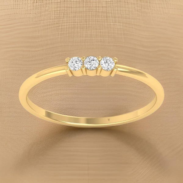 Minimal Diamond Ring - Etsy