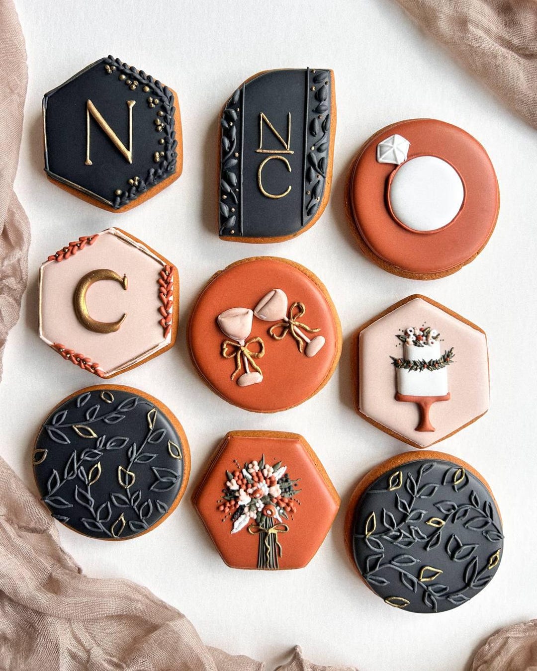 Personalized Wedding Cookies: Custom Sugar Cookie Favors - Etsy