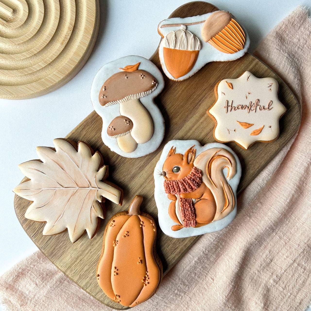 Fall Cookies, Autumn Ginger Cookies, Decorated Cookies, Pumpkin ...