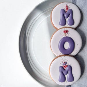 Personalized Mother's Day Cookies Vanilla Cinnamon Ginger Flavored - Etsy