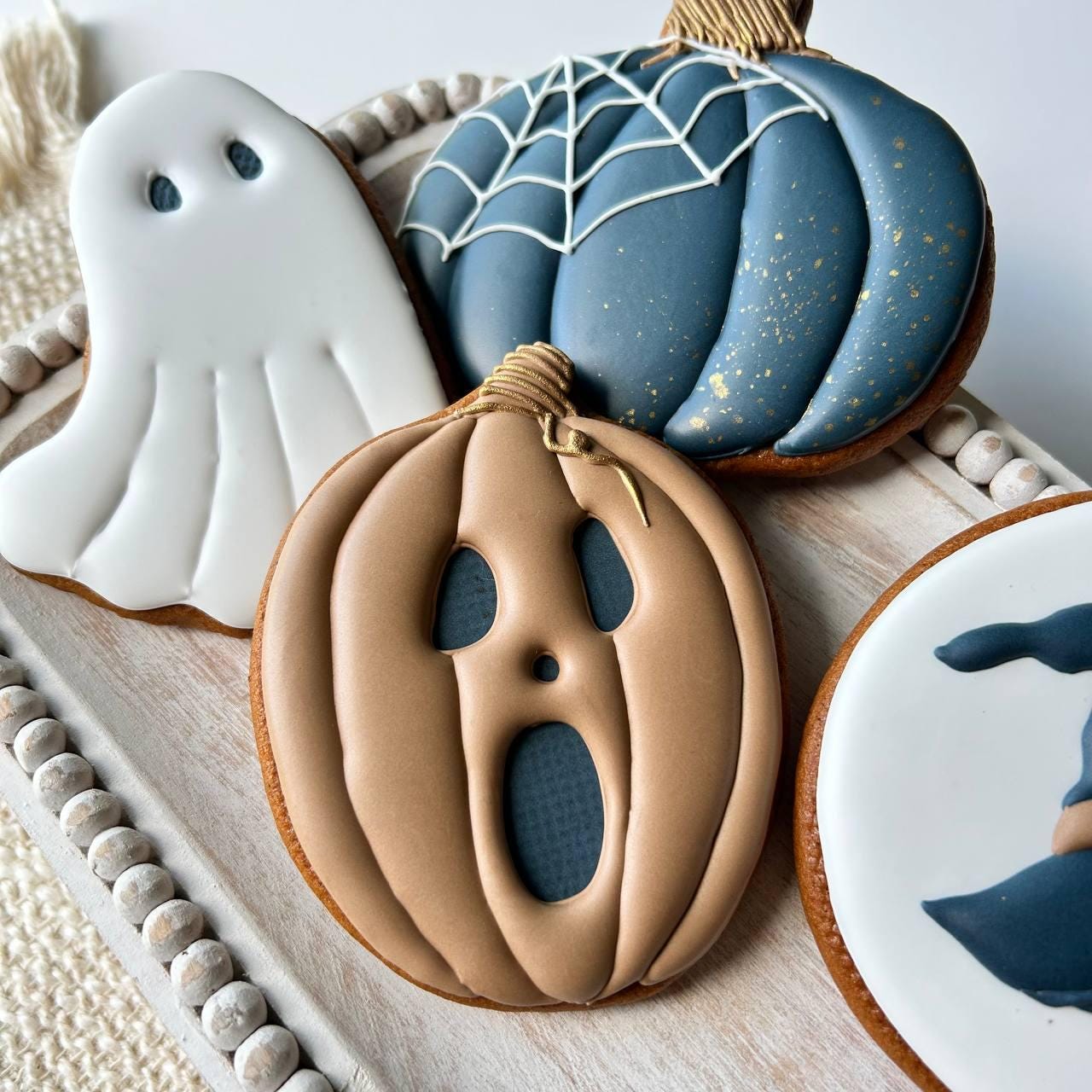 Halloween Decorated Cookies Royal Icing Pumpkin Gift - Etsy
