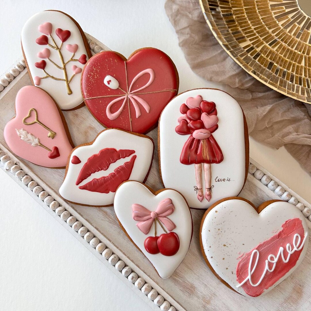 Valentine Gift, Valentine's Day Cookies, Cookies - Etsy