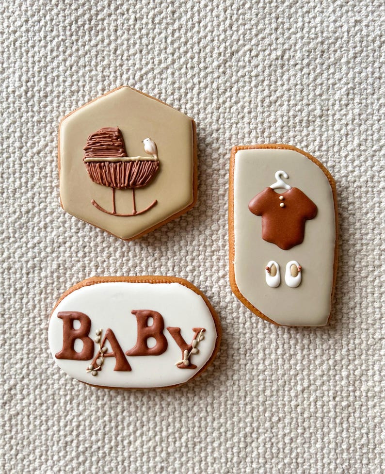 Personalized Baby Shower Cookies Custom Decorated Sugar Cookies - Etsy