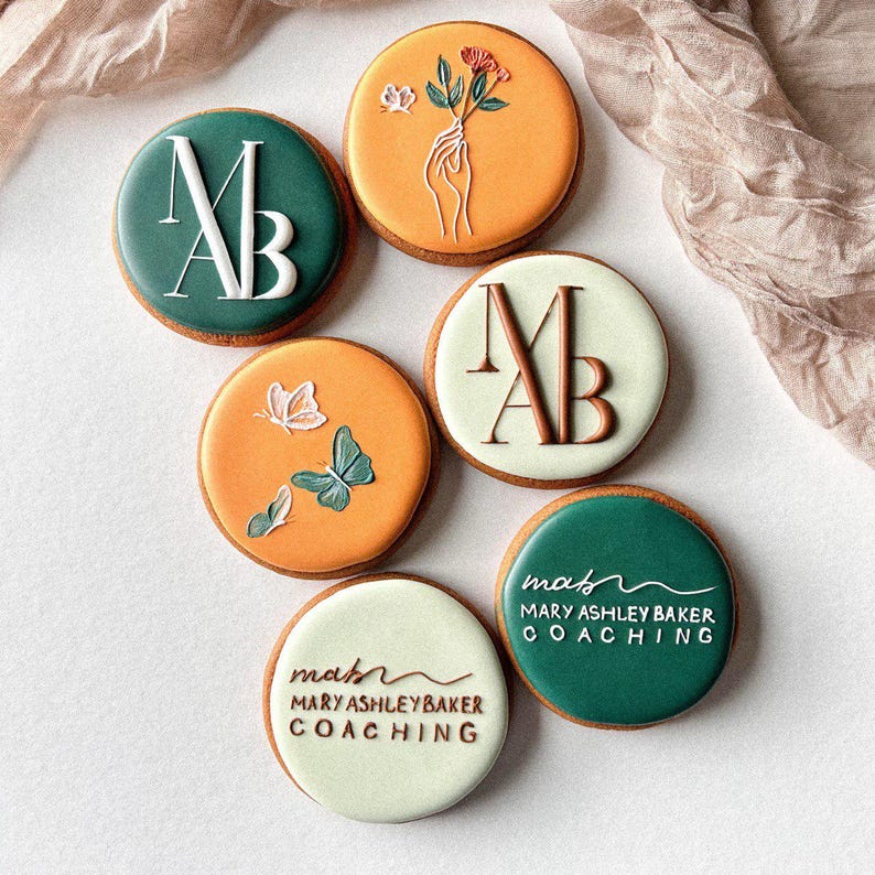 Personalized Logo Cookies: Custom Decorated Сookies, 3.25 - Etsy