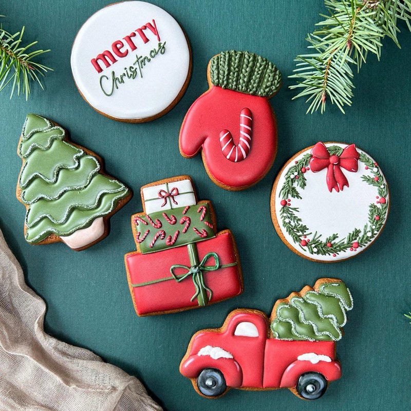 Decorated Christmas Cookies - Etsy